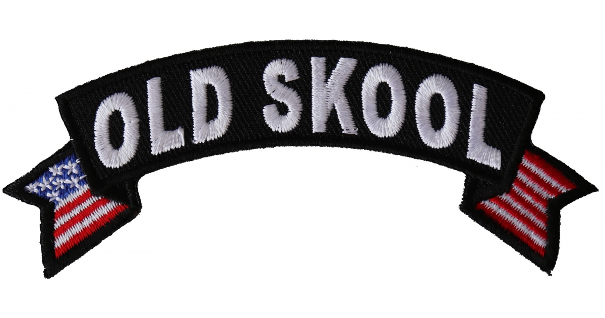 Old Skool Patch - Biker Saying Patches by Ivamis Patches