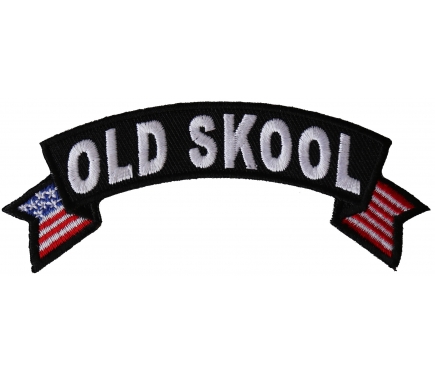 Old Skool Patch - Biker Saying Patches by Ivamis Patches
