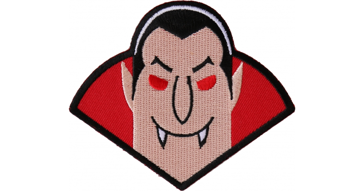 Whacky Dracula Vampire Iron on Funny Iron on Patch - Iron on Funny ...