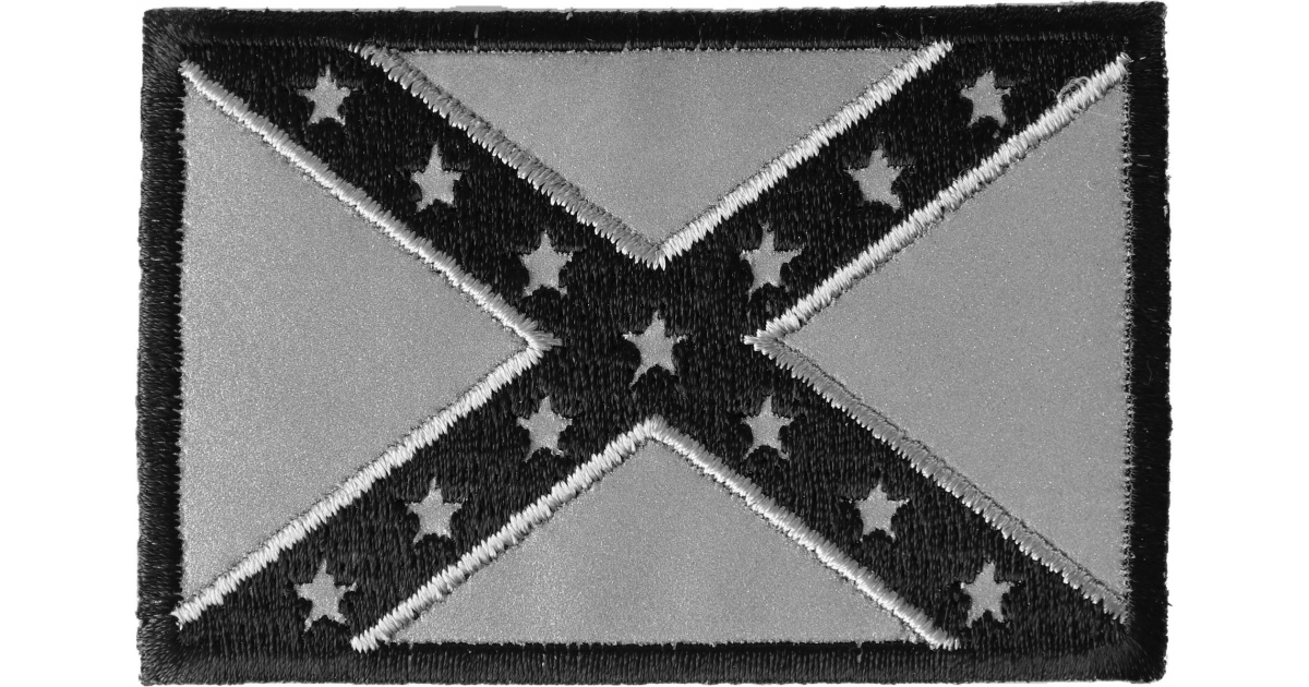 Reflective Rebel Flag Patch by Ivamis Patches