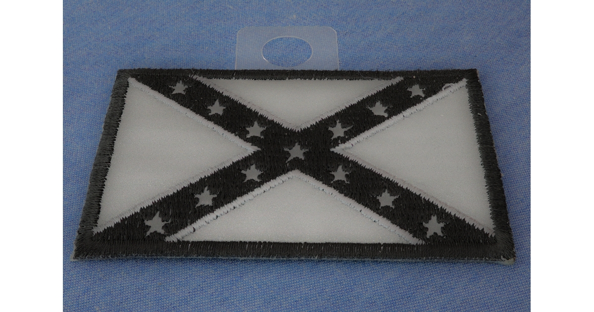 Reflective Rebel Flag Patch by Ivamis Patches