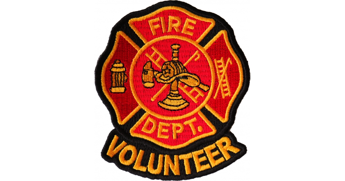 Volunteer Fire Dept Patch by Ivamis Patches