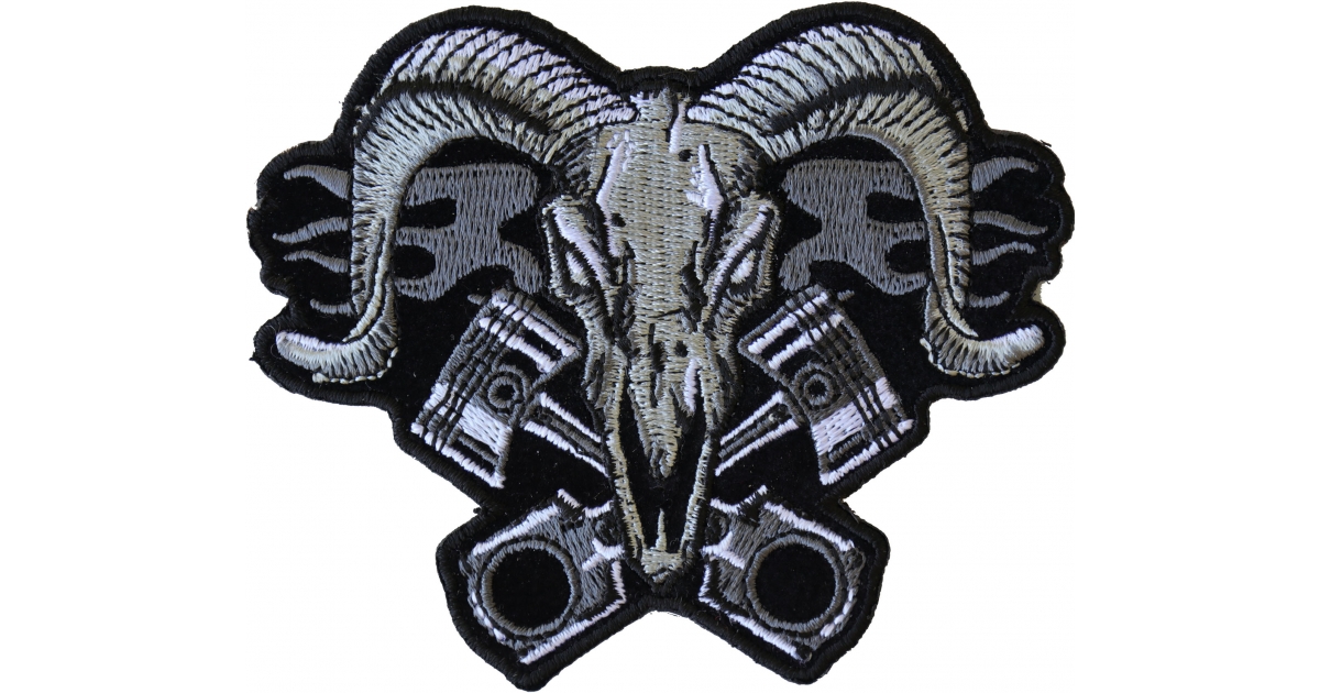 Ram with Pistons Iron on Patch by Ivamis Patches