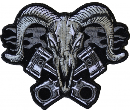 Ram with Pistons Iron on Patch by Ivamis Patches