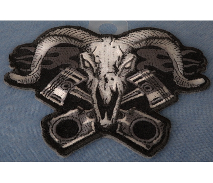 Ram with Pistons Iron on Patch by Ivamis Patches