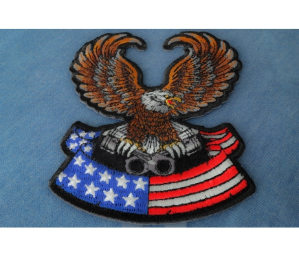 Eagle Patch with Raised Wings for Sewing on to Jackets by Ivamis Patches
