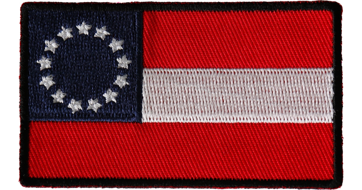 Historical Stars and Bars Flag Iron on Patch by Ivamis Patches