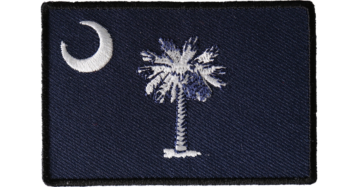 Historical South Carolina Flag Iron on Patch by Ivamis Patches