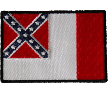 Historical Blood Stained Banner Flag Iron on Patch by Ivamis Patches
