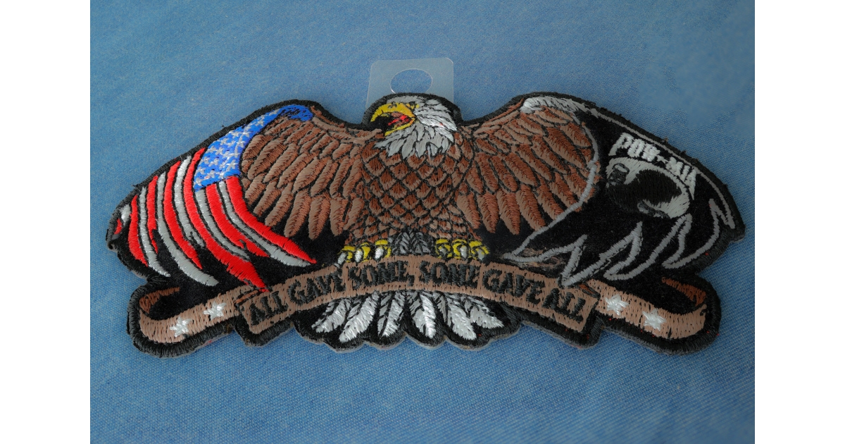 All Gave Some and Some Gave All POW MIA Eagle Patch by Ivamis Patches