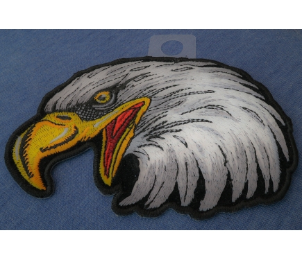 Eagle Head Facing Left Iron on Patch by Ivamis Patches