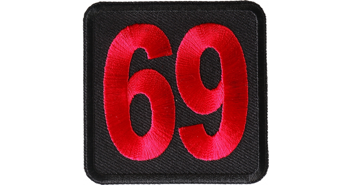 69 Patch, Iron on Patch, Embroidered by Ivamis Patches