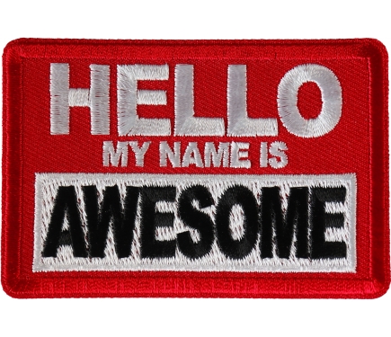 Hello My Name is Awesome Patch by Ivamis Patches