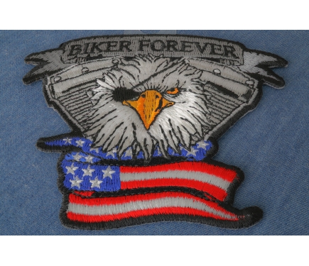 Biker Forever Eagle Eye Patch for Jackets by Ivamis Patches