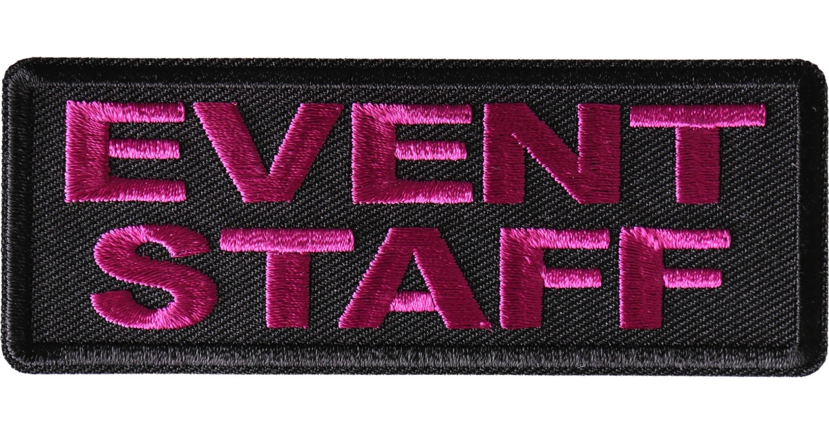 Event Staff Patch Pink by Ivamis Patches