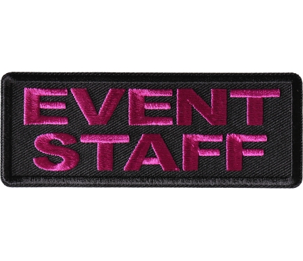 Event Staff Patch Pink by Ivamis Patches