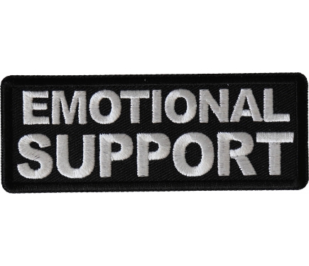 Emotional Support Patch, Morale Patches, Sew or Iron on by Ivamis Patches