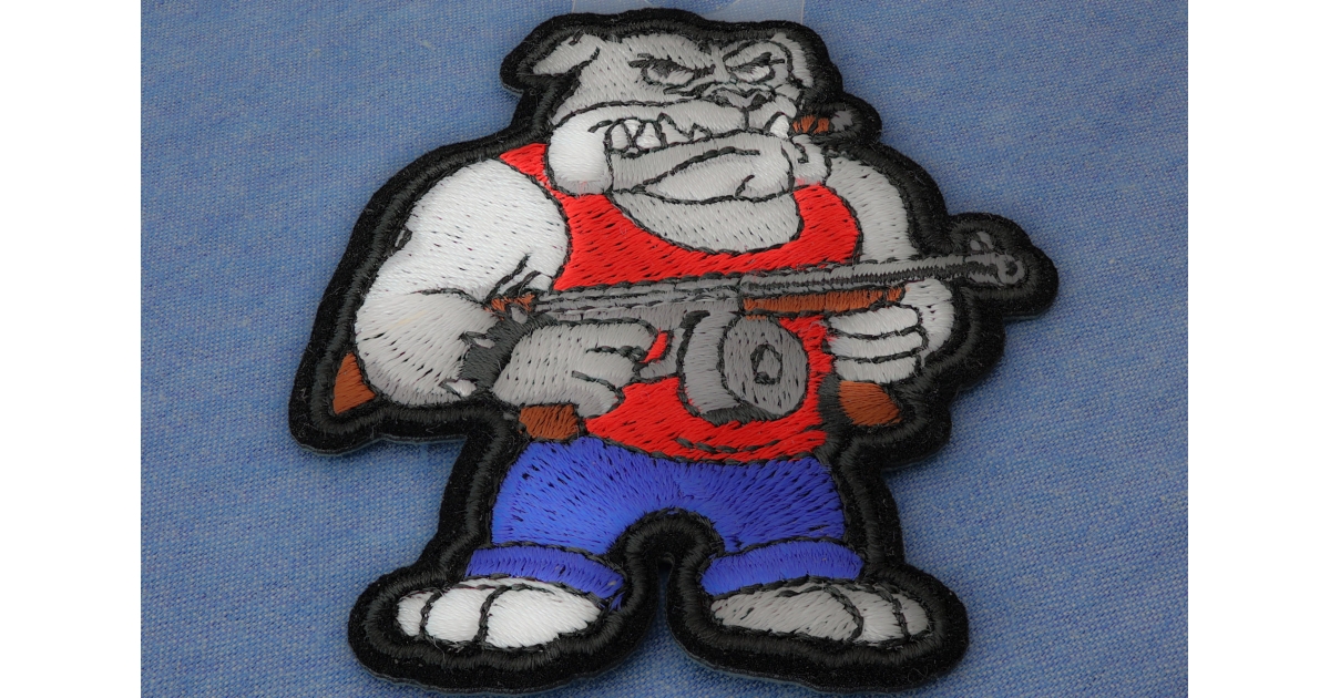 Bulldog Machine Gun Patch by Ivamis Patches