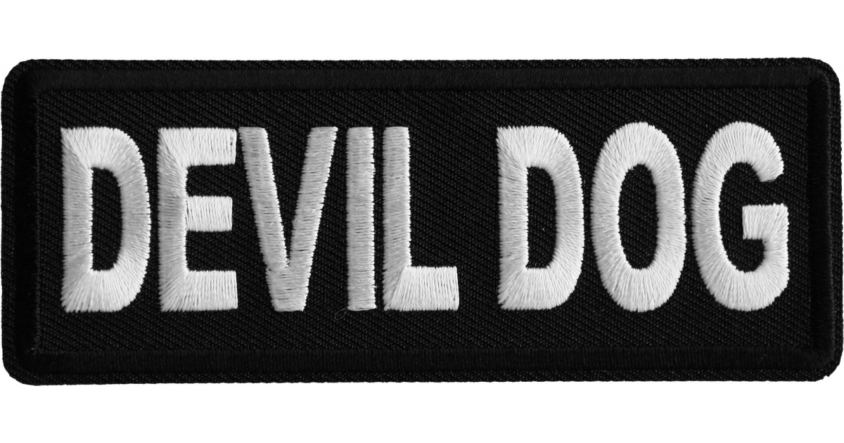 Devil Dog Patch, Funny Saying Patches, Sew or Iron on Patch by Ivamis ...