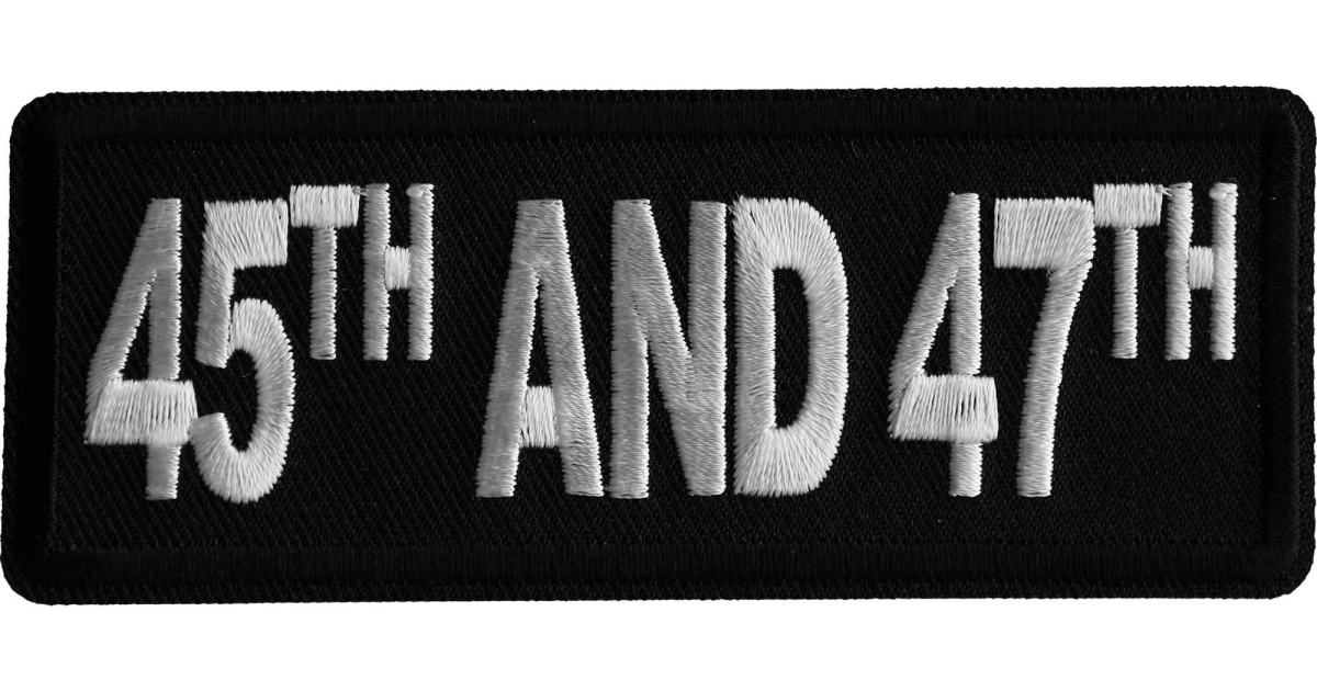 45th and 47th Iron on Patch - Iron on Patriotic Patches by Ivamis Patches