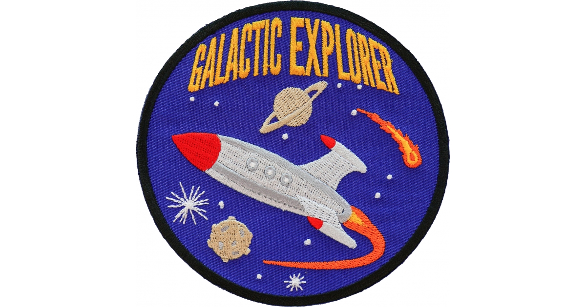 Galactic Explorer Patch - Iron on Novelty Patches by Ivamis Patches