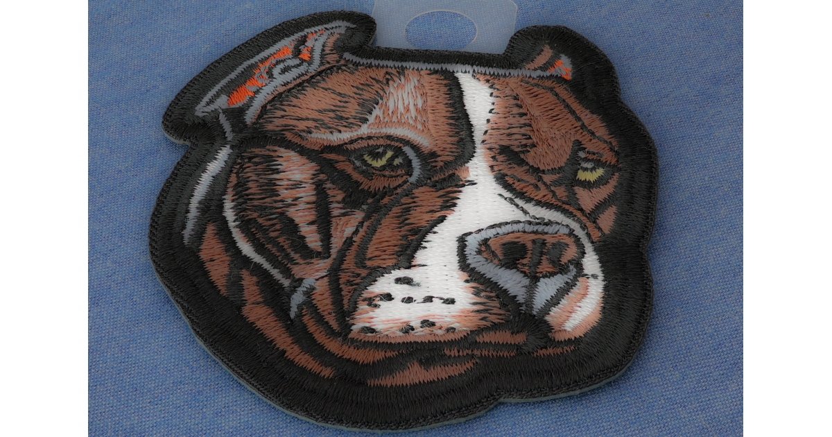PitBull Dog Iron on Patch by Ivamis Patches