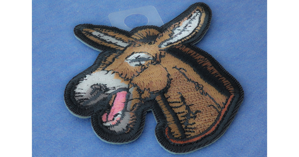 Laughing Donkey Iron on Patch by Ivamis Patches