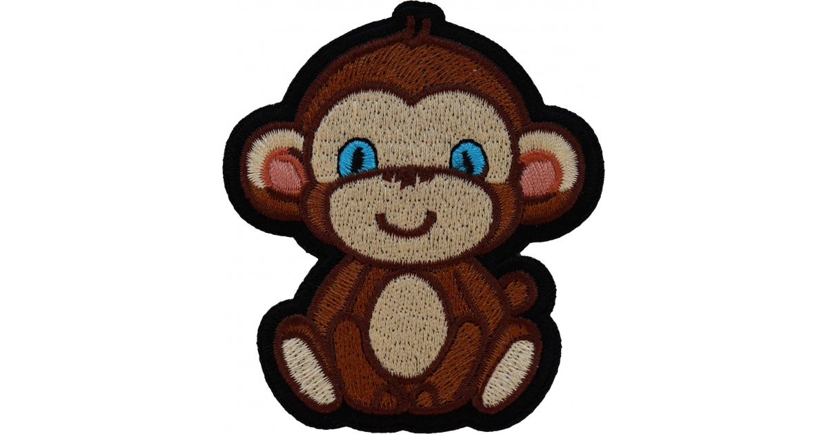 Monkey Patch - Iron on Monkey Patches by Ivamis Patches
