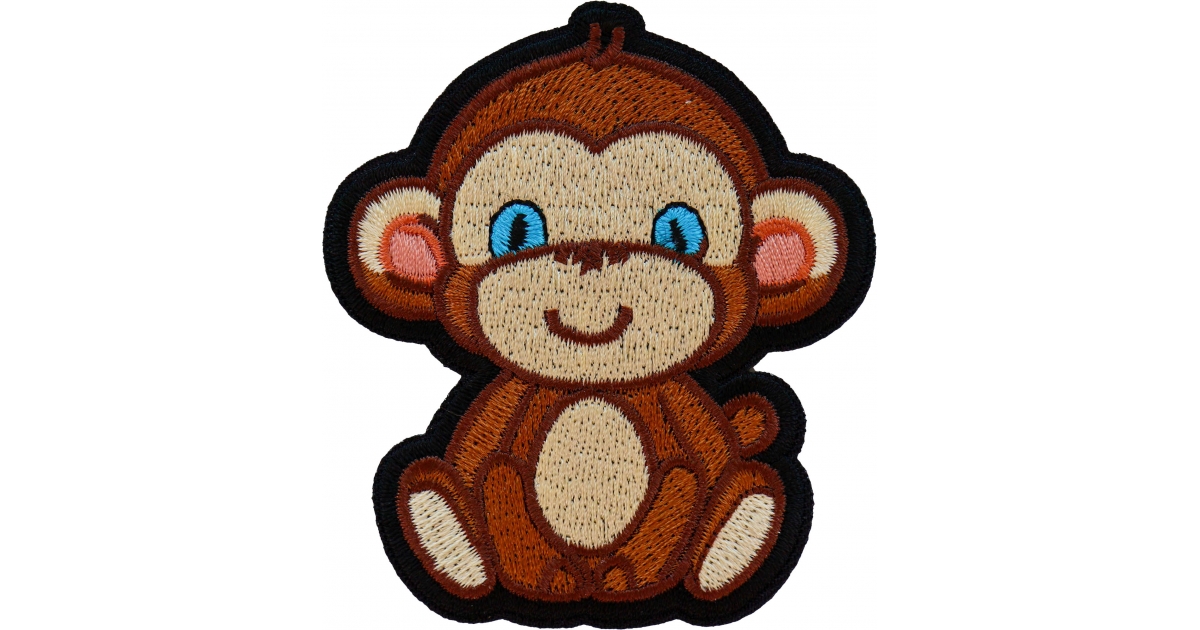 Monkey Patch - Iron on Monkey Patches by Ivamis Patches