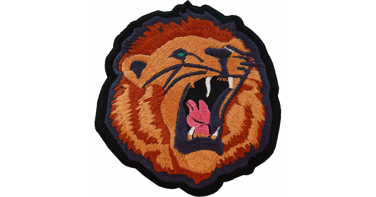 Roaring Lion Iron on Patch by Ivamis Patches