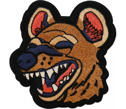 Laughing Hyena Iron on Patch by Ivamis Patches