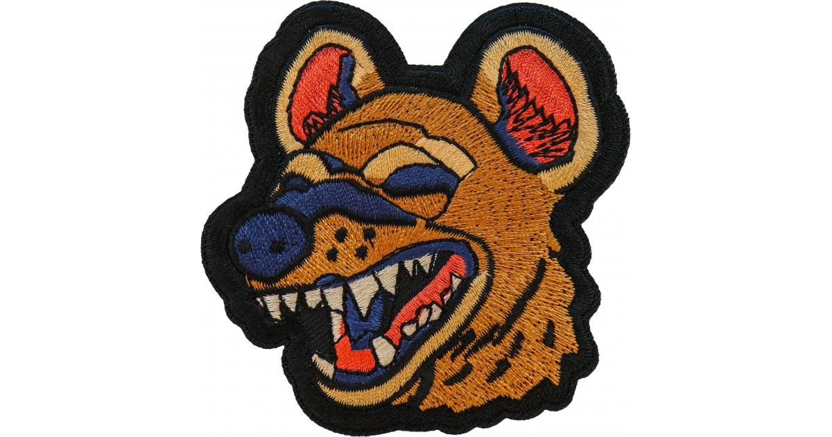 Laughing Hyena Iron on Patch by Ivamis Patches
