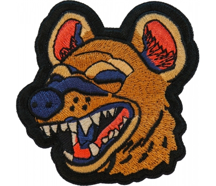 Laughing Hyena Iron on Patch by Ivamis Patches