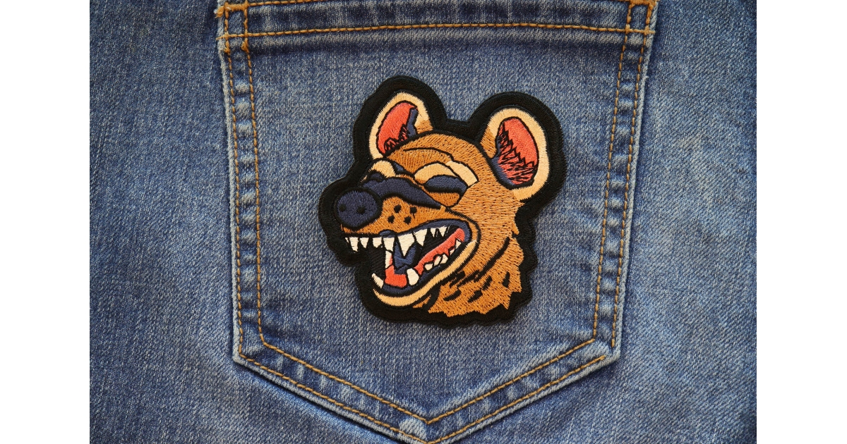 Laughing Hyena Iron on Patch by Ivamis Patches