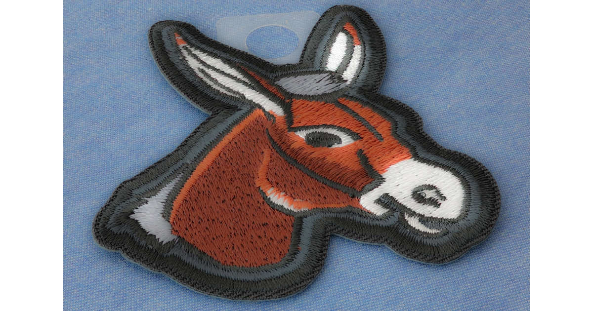 Donkey Iron on Patch by Ivamis Patches