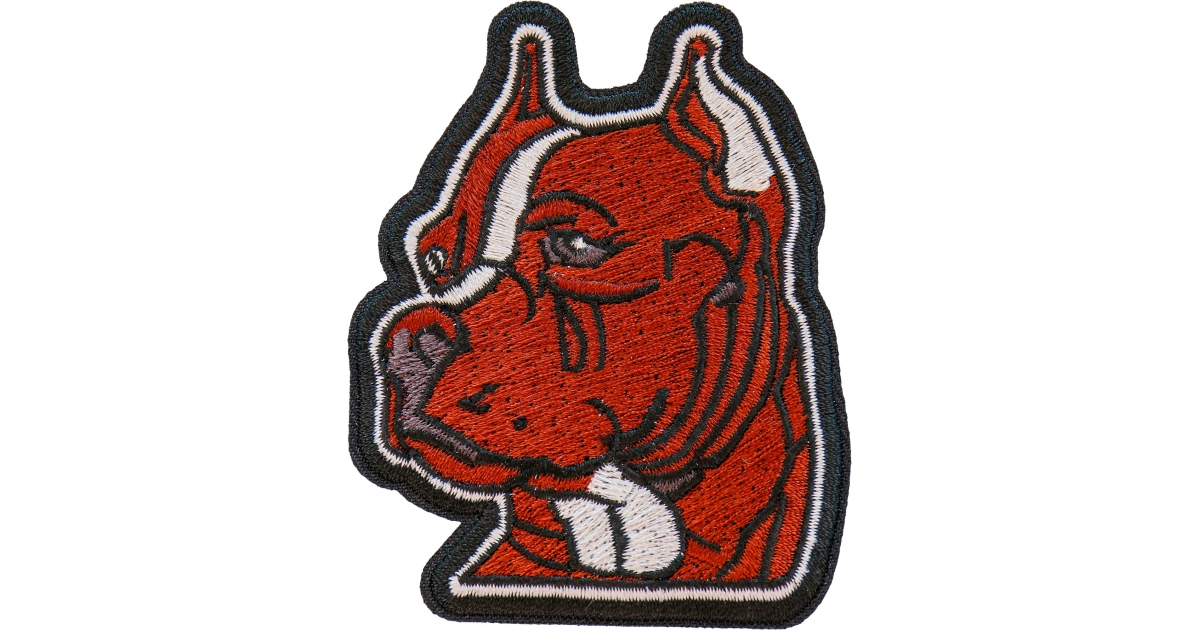 Handsome Pitbull Patch by Ivamis Patches
