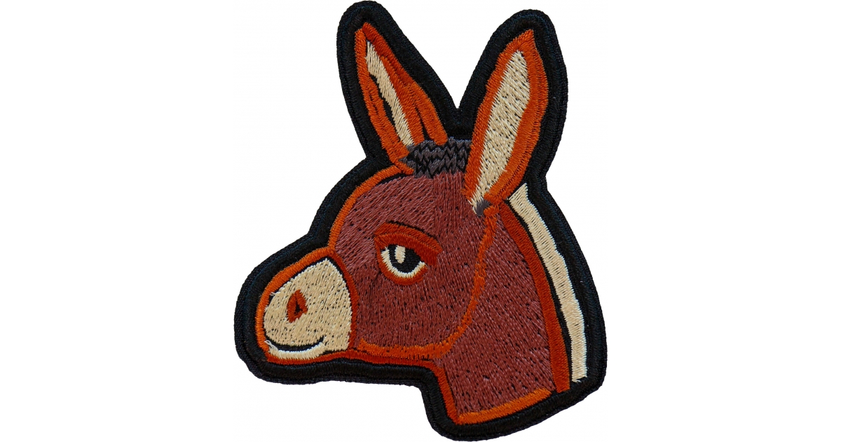 Baby Donkey Iron on Patch by Ivamis Patches