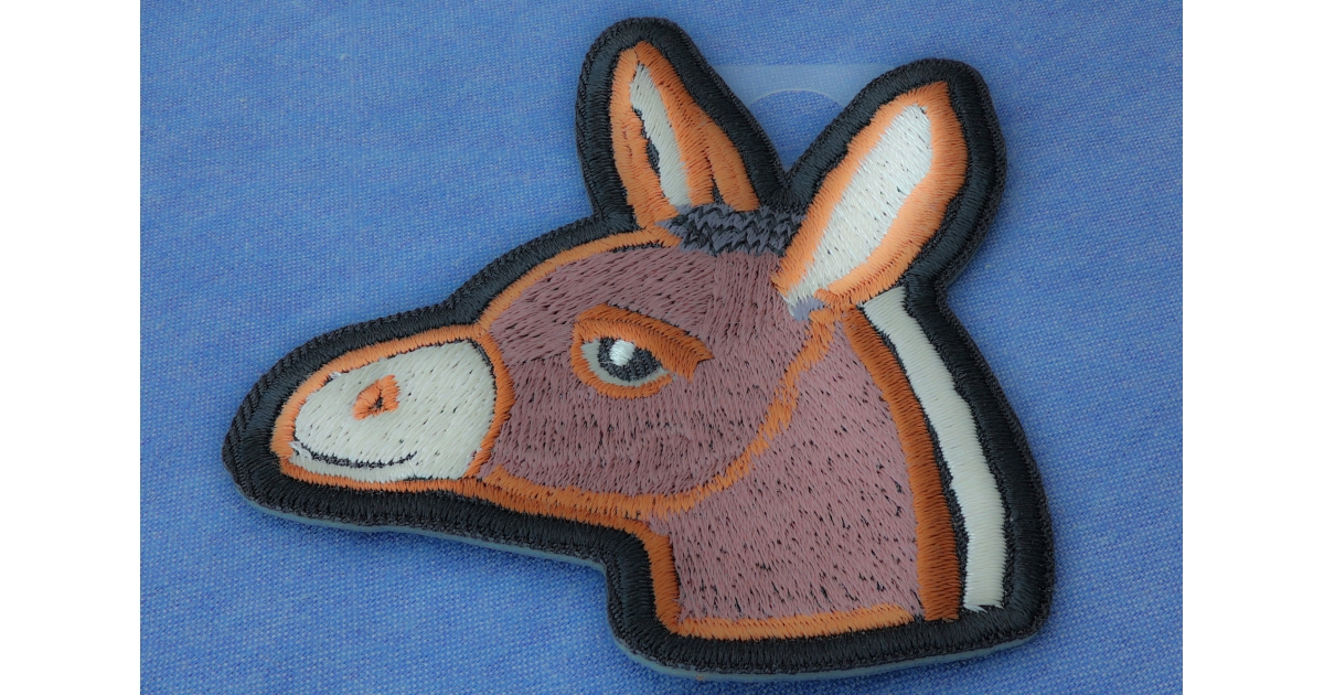 Baby Donkey Iron on Patch by Ivamis Patches