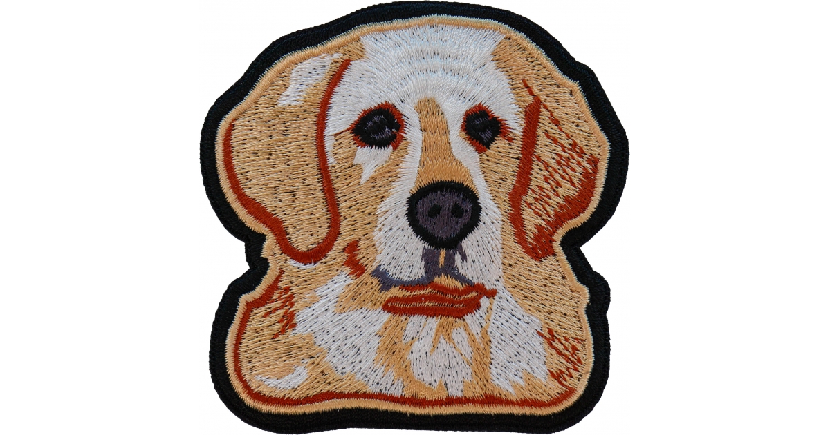Golden Retriever Dog Iron on Patch by Ivamis Patches