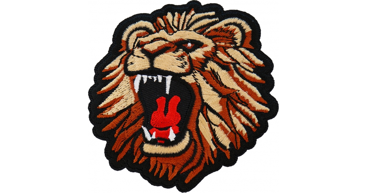 Roaring Lion Iron on Patch by Ivamis Patches