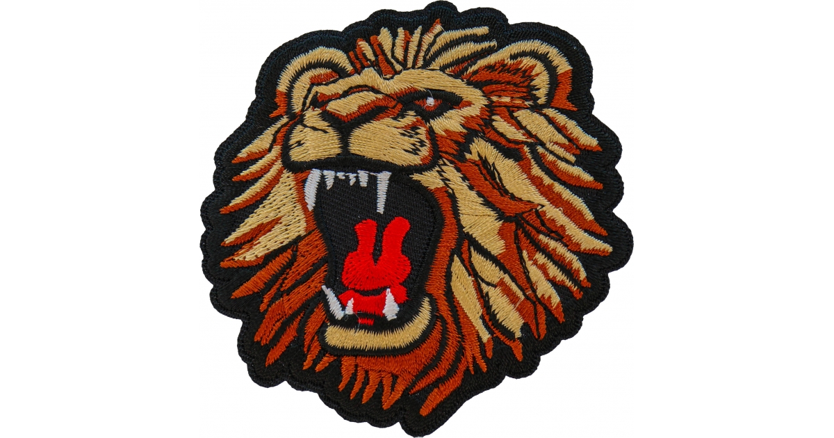 Roaring Lion Iron on Patch by Ivamis Patches