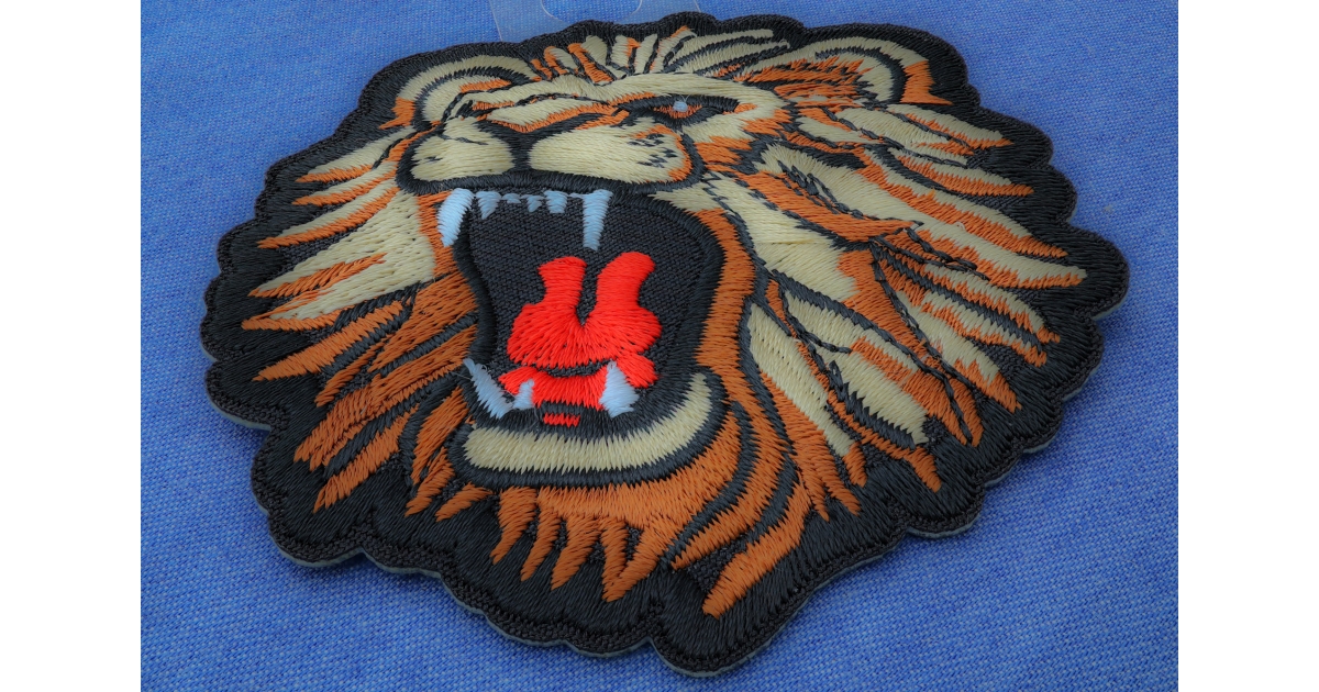 Roaring Lion Iron on Patch by Ivamis Patches