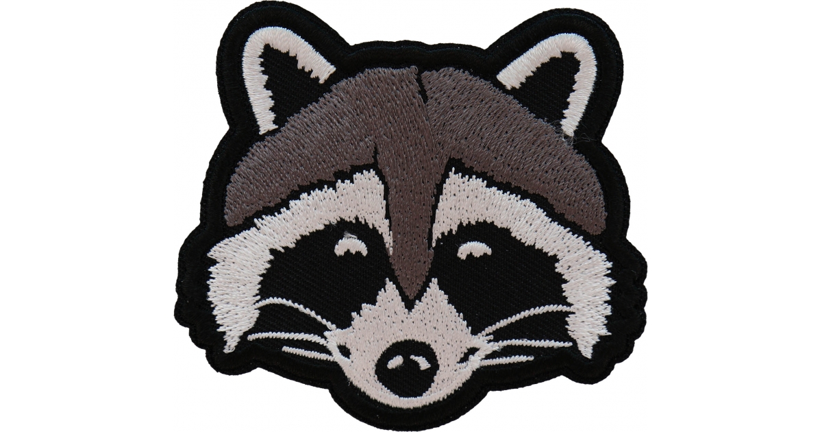Funny Raccoon Iron on Patch by Ivamis Patches
