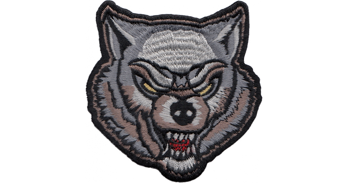 Scary Wolf Iron on Patch by Ivamis Patches