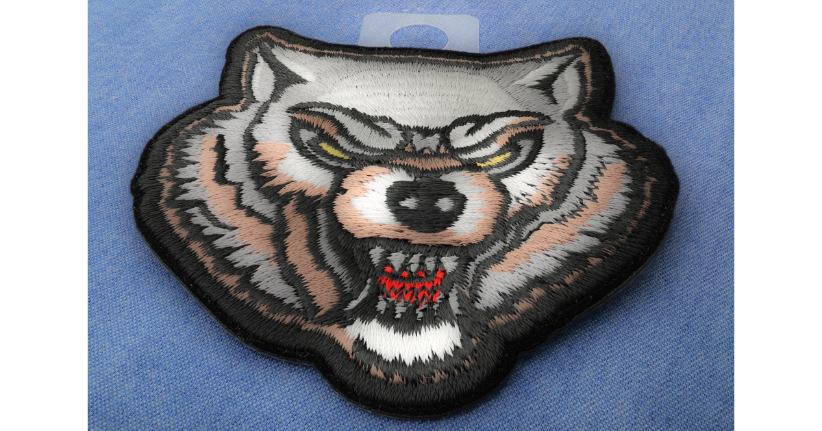 Scary Wolf Iron on Patch by Ivamis Patches