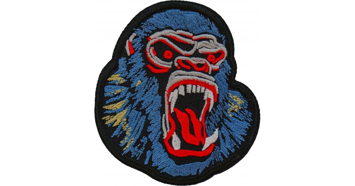 Scary Gorilla Patch - Iron on Monkey Patches by Ivamis Patches