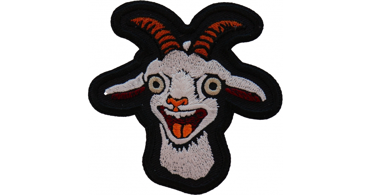 Hello Goat Iron on Patch by Ivamis Patches