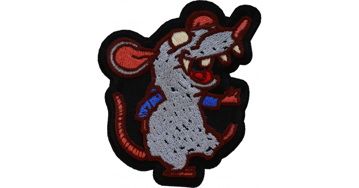 Sewer Rat Iron on Patch by Ivamis Patches