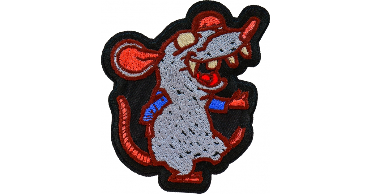 Sewer Rat Iron on Patch by Ivamis Patches