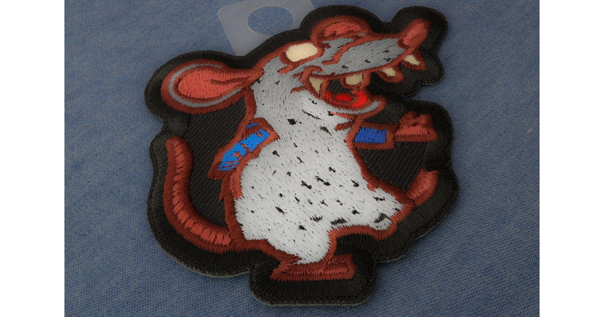 Sewer Rat Iron on Patch by Ivamis Patches